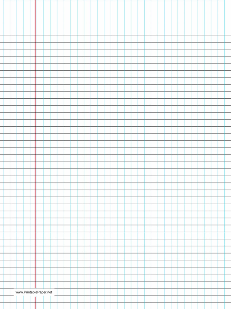Squared Narrow Ruled Notebook | PDF