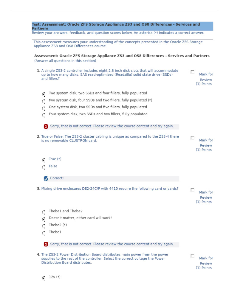 Assessment Oracle ZFS Storage Appliance ZS3 and OS8 Differences Services and Partners | PDF ...