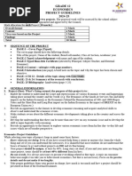 Grade 12 Economics Project 2024 25 | PDF | Economics | Economic Growth