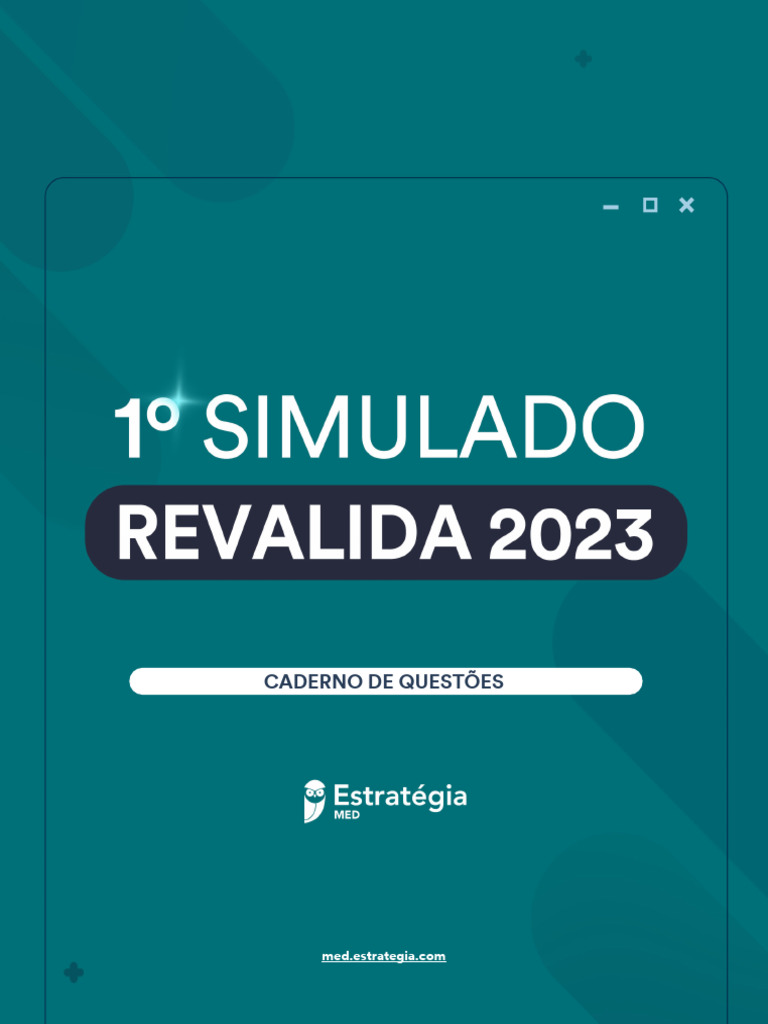 1o Simulado Revalida 2023 Caderno de Questoes Revisado-1 | PDF | Gravidez | Hipertensão