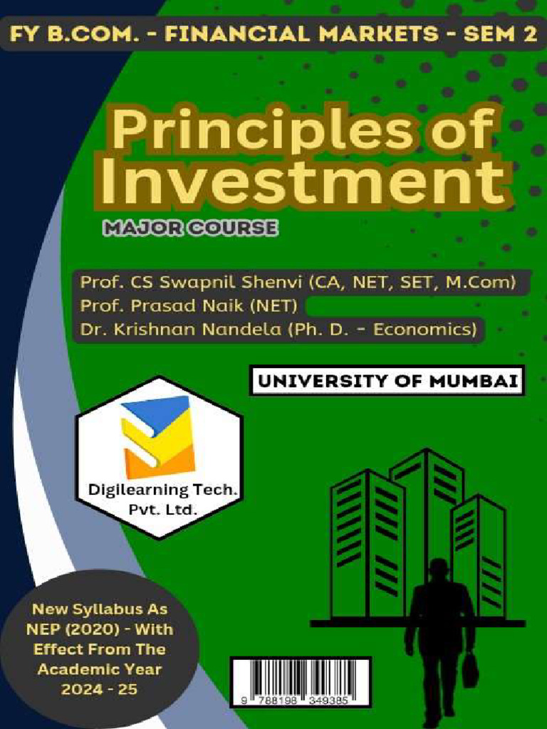 Principles of Investment | PDF | Investing | Mutual Funds