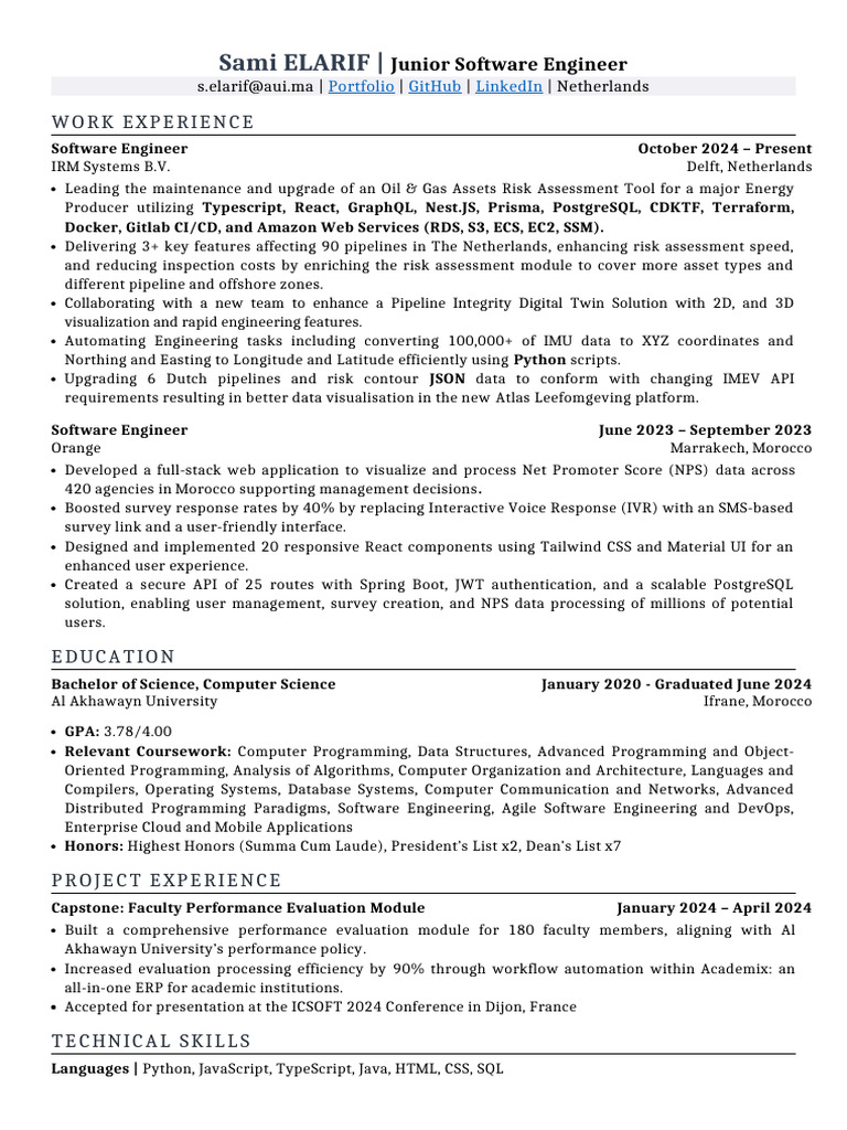 Sami Elarif Cv | PDF | Computer Programming | Information Technology