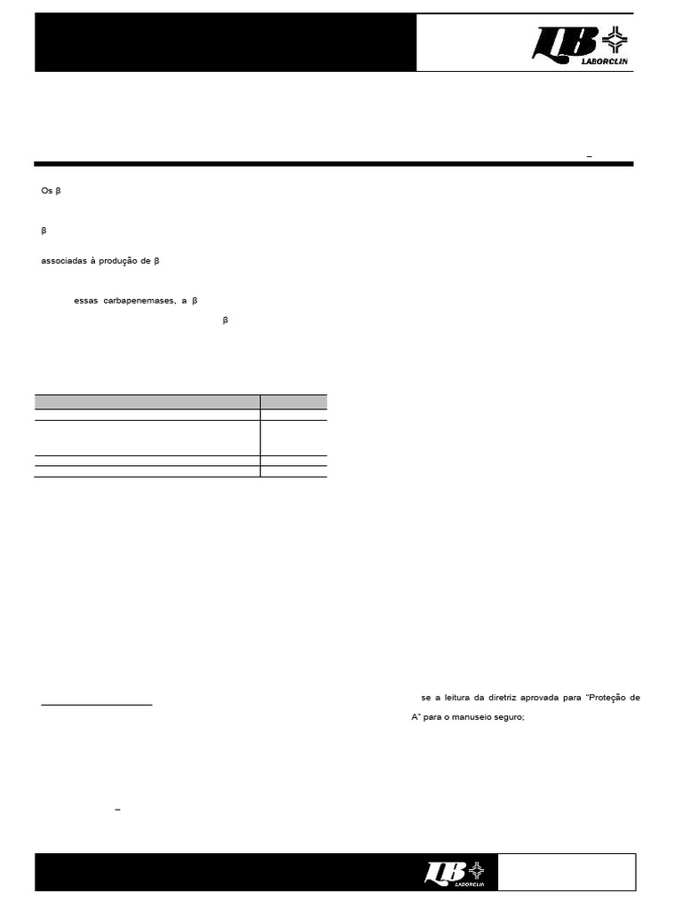 NG Test Carba 5 Kit 20T | PDF | Ágar | Reação em cadeia da polimerase