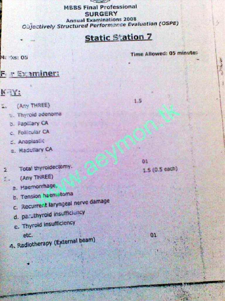 Part 2 (Surgery Ospe) - 1 | PDF