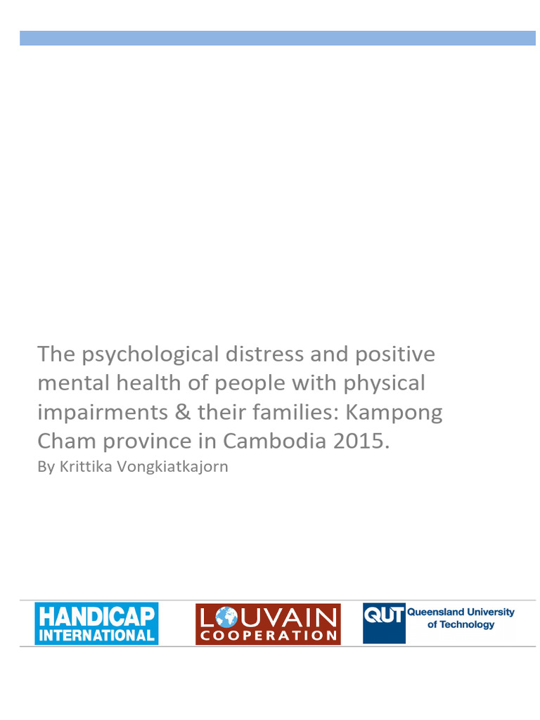 60 Mental Health Physical impairments CAM ANG | PDF | Disability | Mental Disorder