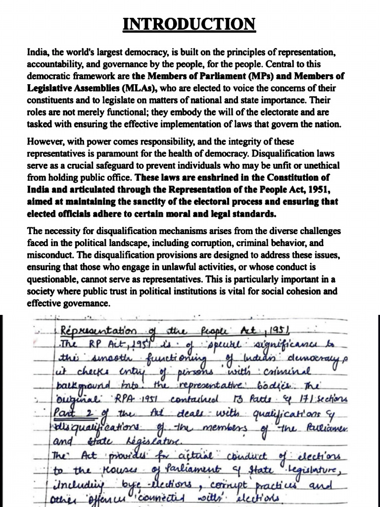 Qualification and Disqualifications Unit 3 | PDF | Legislature | Justice