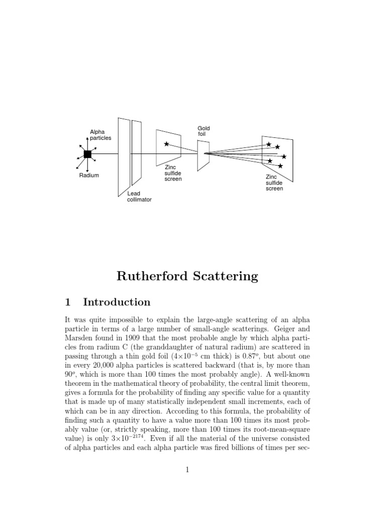 Rutherford Scattering | Cross Section (Physics) | Atomic Nucleus
