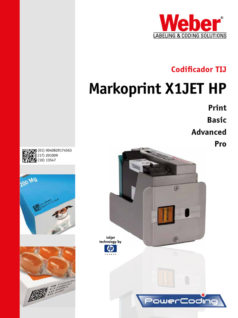 Markoprint X1JET - PowerCoding | PDF | Impressão | Pen-drive