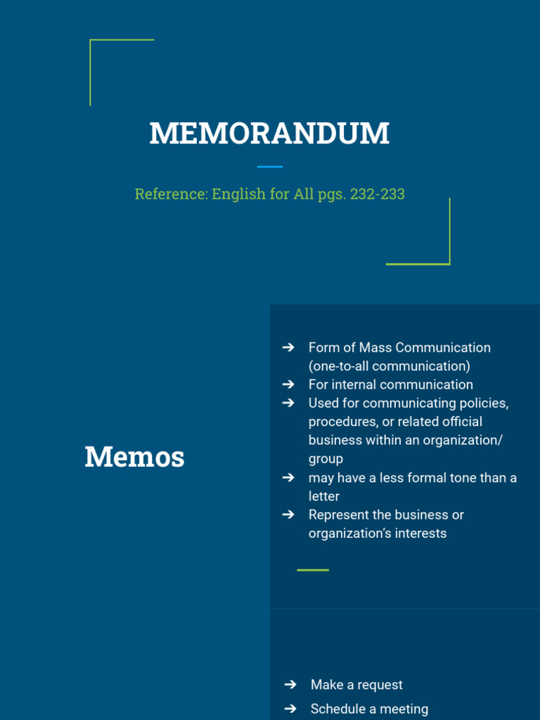 Effective Memo Writing Guide | PDF | Memorandum