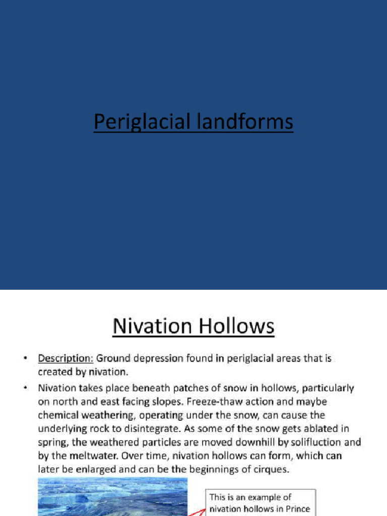 Periglacial Landforms an Indepth Study 52398931 | PDF