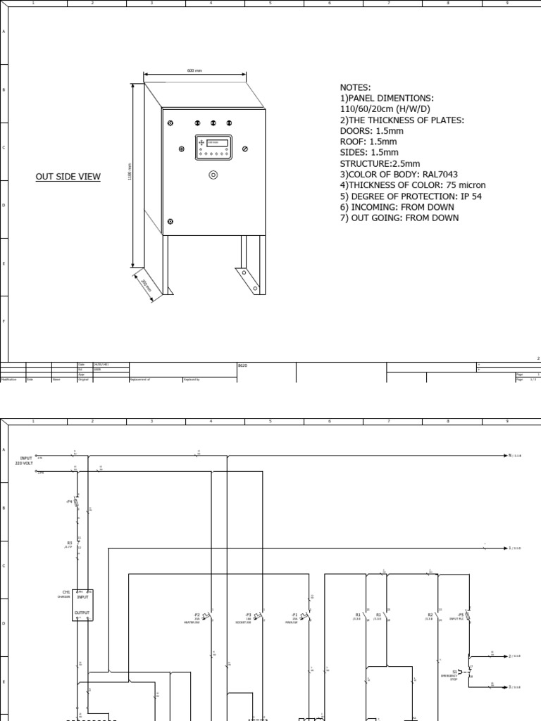 8620 NEW panel drawing | PDF