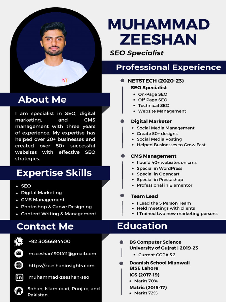 M.zeeshan Resume | PDF