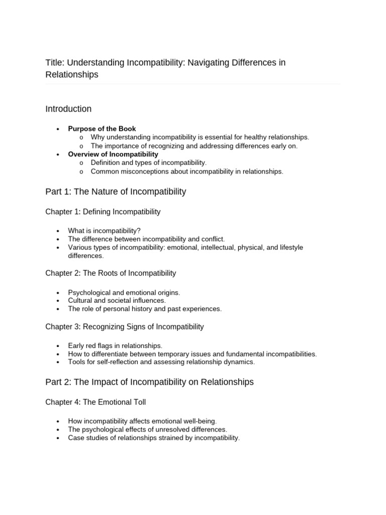Navigating Relationship Incompatibility | PDF | Psychology | Liberal ...
