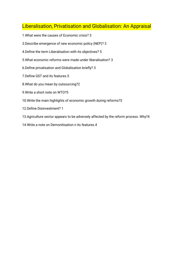 Liberalisation,-WPS Office | PDF