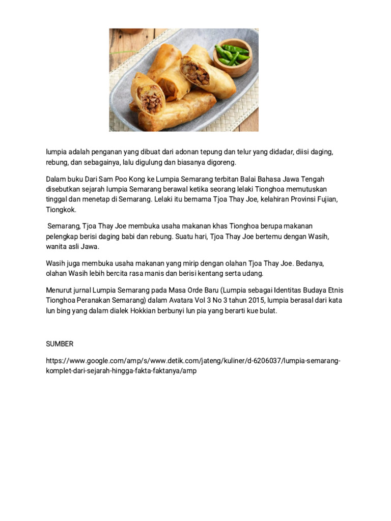 Lumpia Semarang | PDF