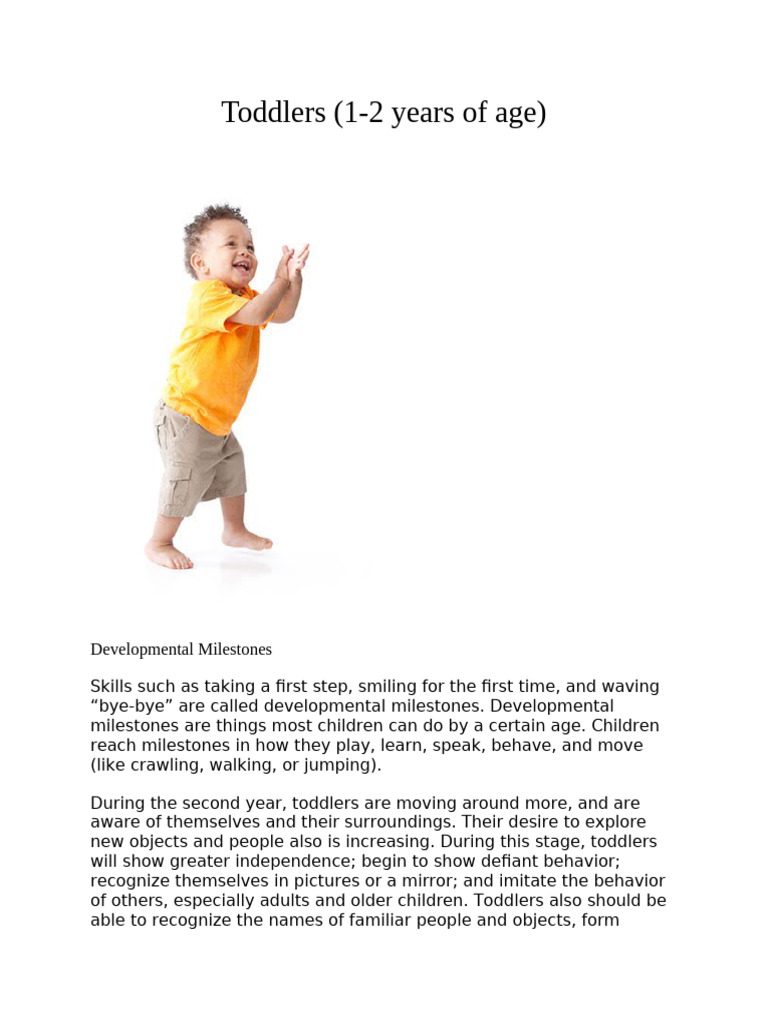 Toddlers | PDF | Toddler | Behavioural Sciences