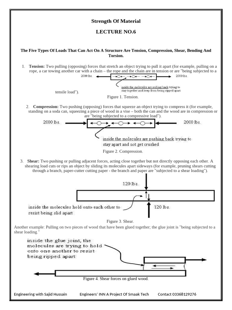 SOM Lecture No.6 | PDF | Bending | Beam (Structure) SOM Lecture No.6 | PDF | Bending | Beam (Structure)