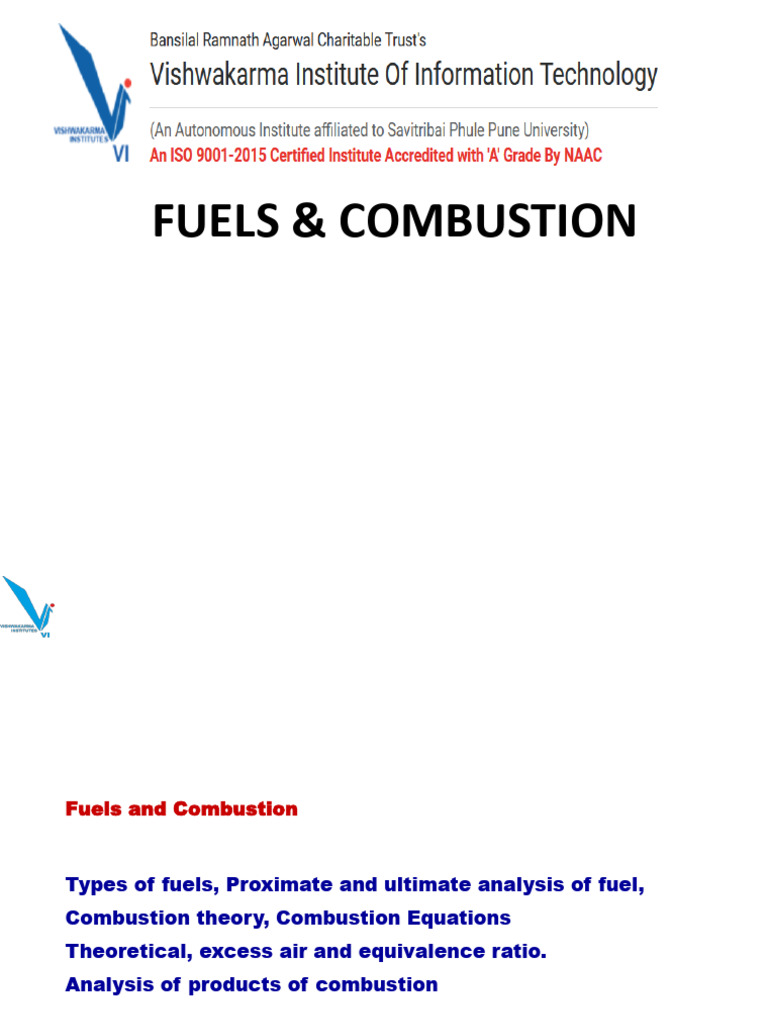 Unit2 - Fuels & Combustion | PDF | Combustion | Mole (Unit)