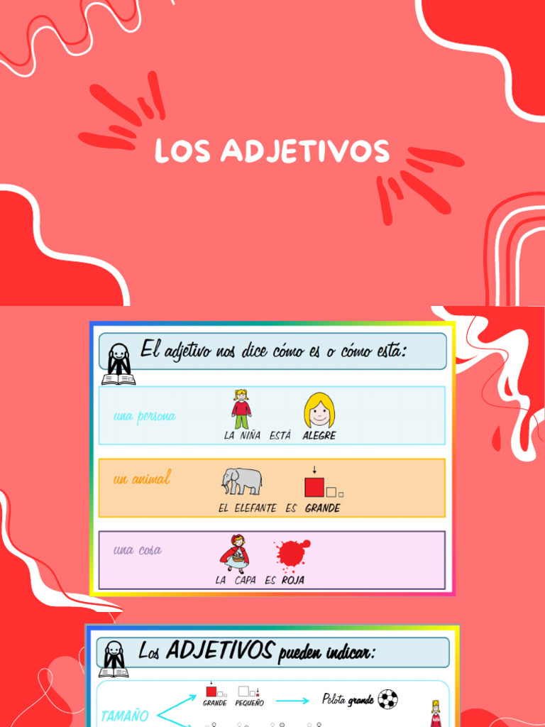 Los Adjetivos | PDF