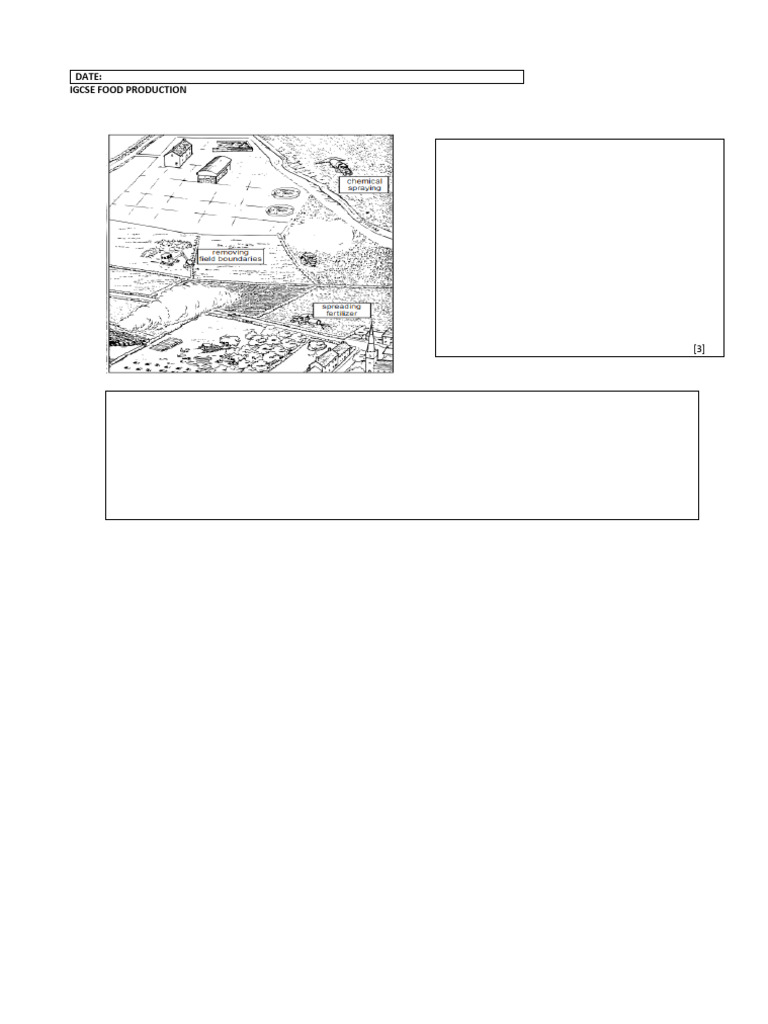 Igcse Farming Worksheet | PDF