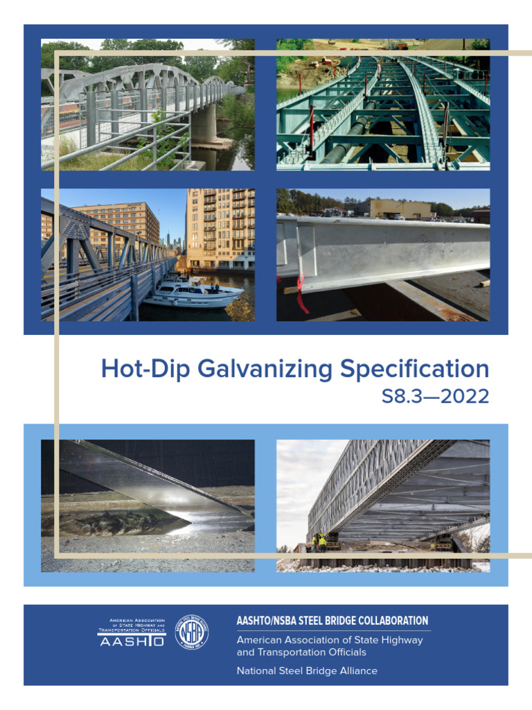 s8.3 2022 Hot Dip Galvanizing Specification | PDF | Screw | Galvanization