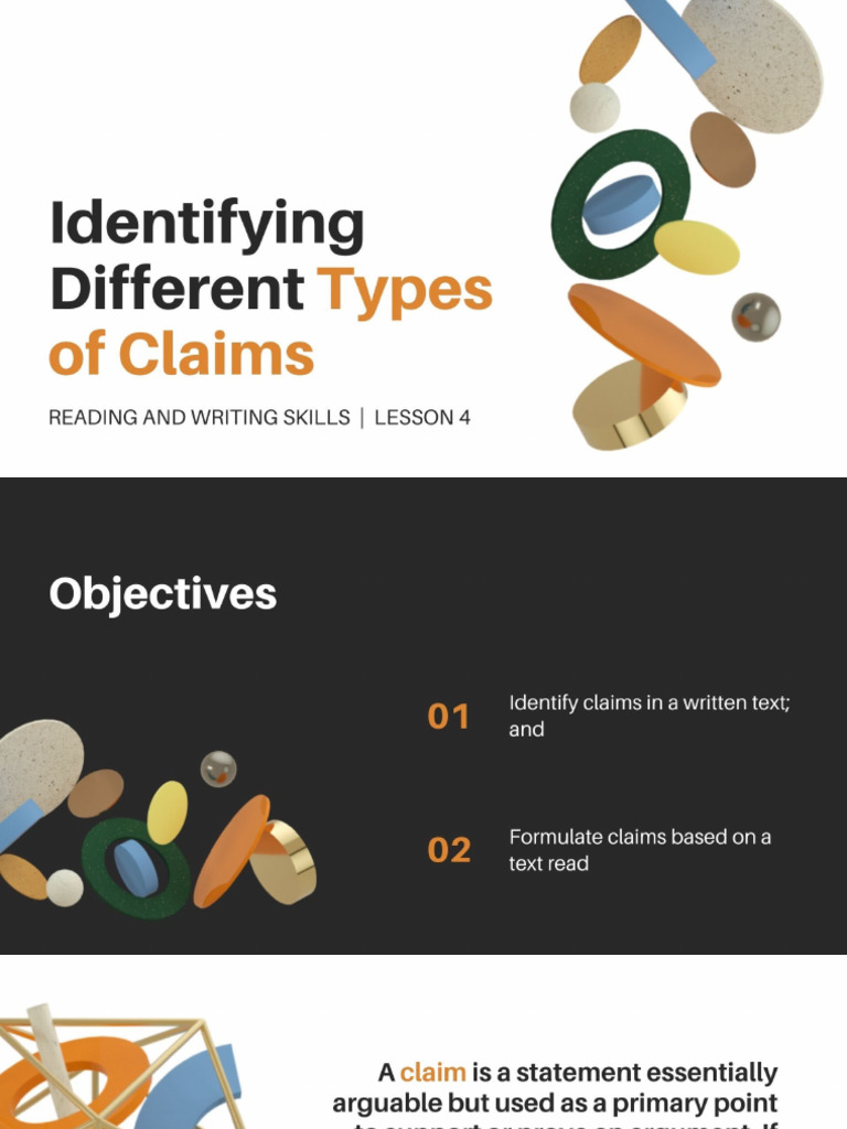 R W Lesson 4 Identifying The Different Types | PDF