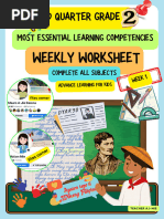 Q3 Grade 2 Week 3 Worksheets | PDF