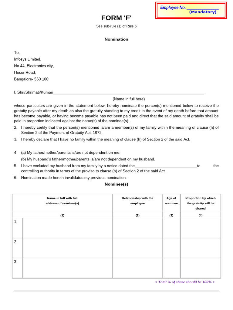 Gratuity Nomination Form | PDF | Justice | Crime & Violence