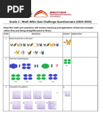 MMC MTAP Reviewer Grade 1 and 2 | PDF