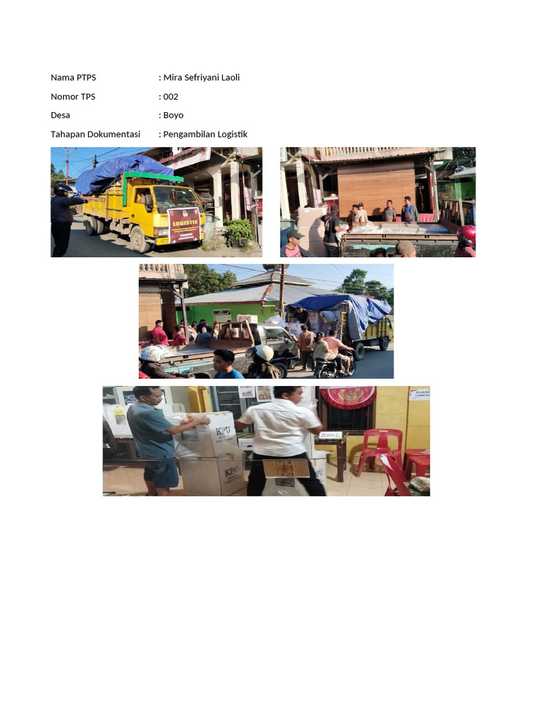 Dokumentasi TPS 002 Desa Boyo | PDF