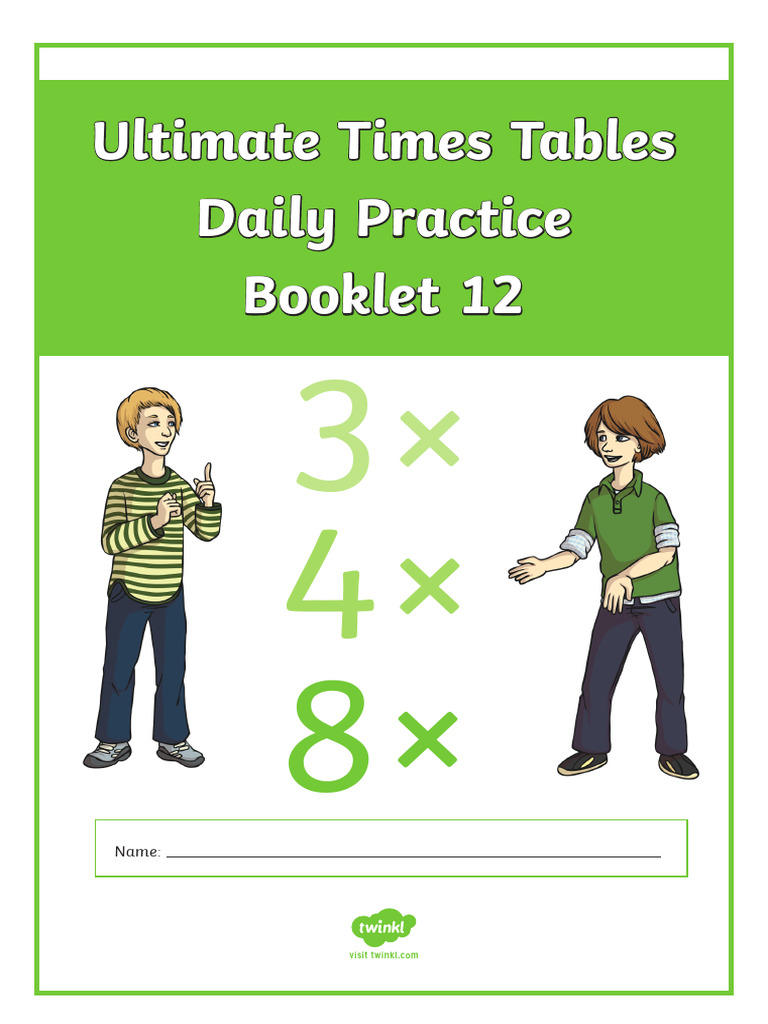 Ultimate Times Tables Practice Booklet | PDF