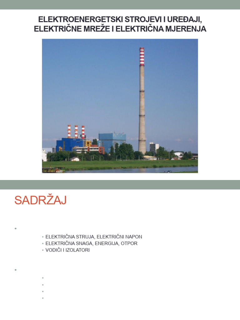 01-ELEKTROENERGETSKI STROJEVI I UREĐAJI, MREŽE I MJERENJA (1) | PDF