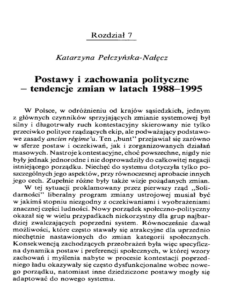 Postawy Antysystemowe | PDF