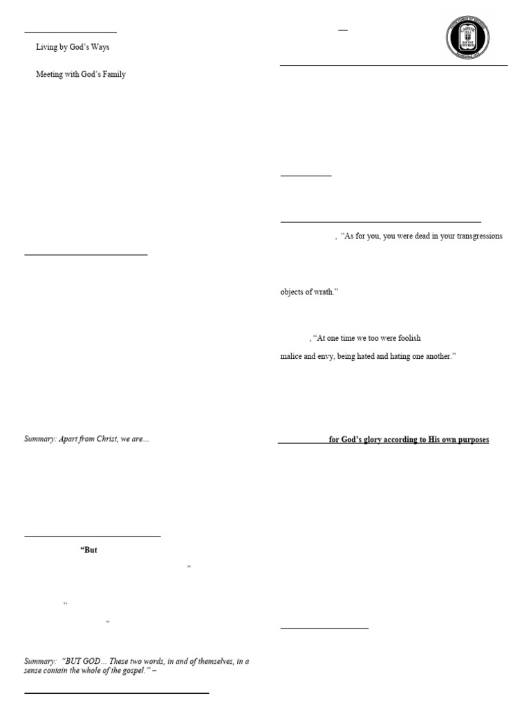 1 JumpStart Saved-by-God Handout 2014 PDF | PDF | Epistle To The Romans ...