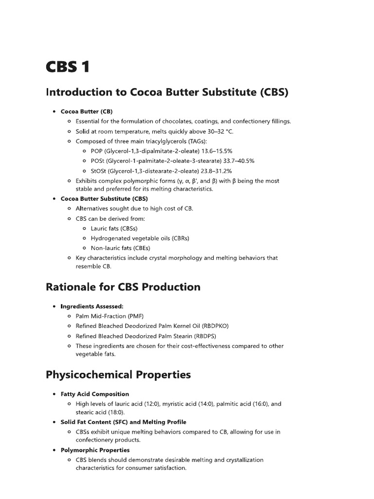 CBS 1-1 | PDF