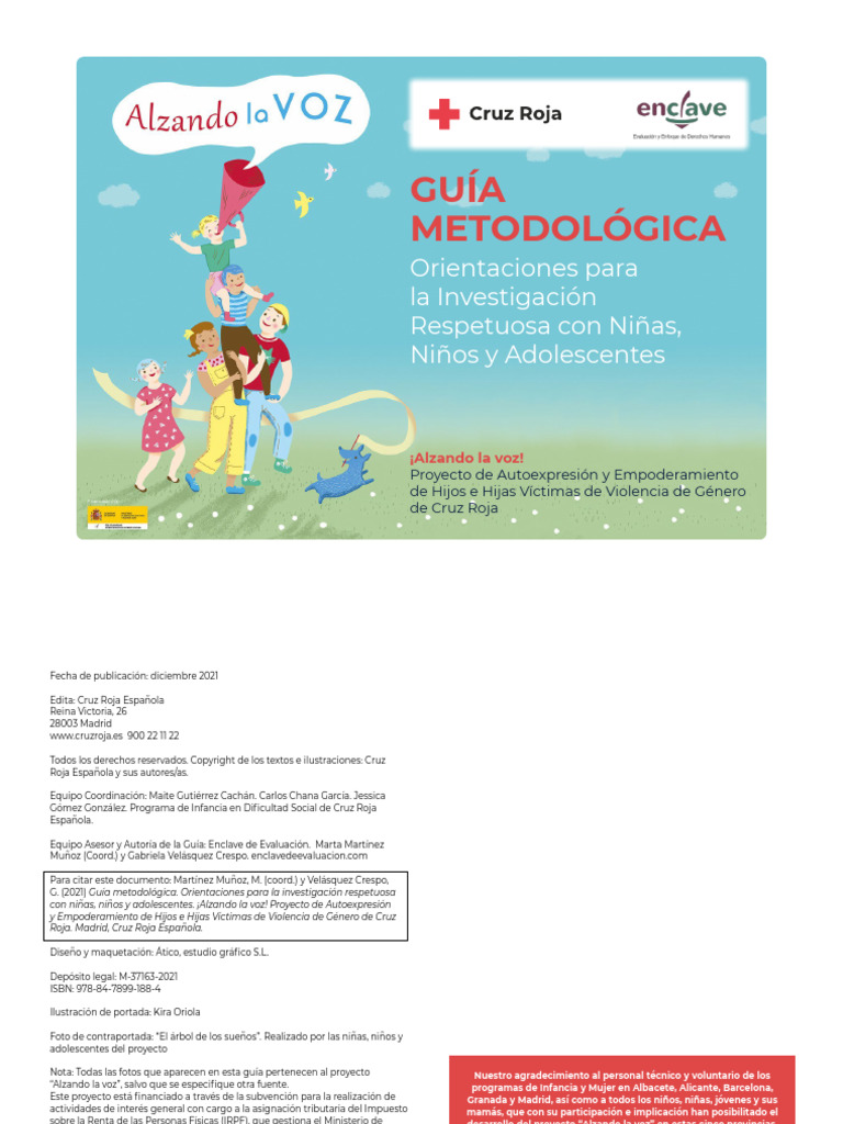 Guía-Metodológica-Alzando-la-voz | PDF | Derechos de los niños | Violencia