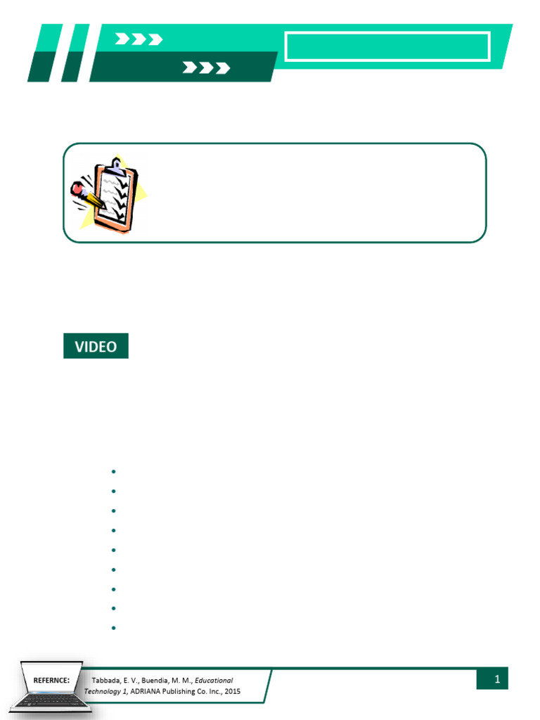 Chapter 10 Profed6 Eductech | PDF | Educational Technology | Microphone