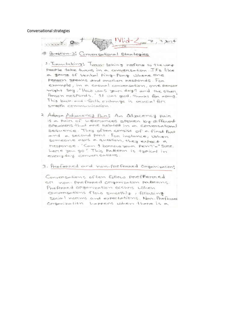 Conversational Strategies | PDF