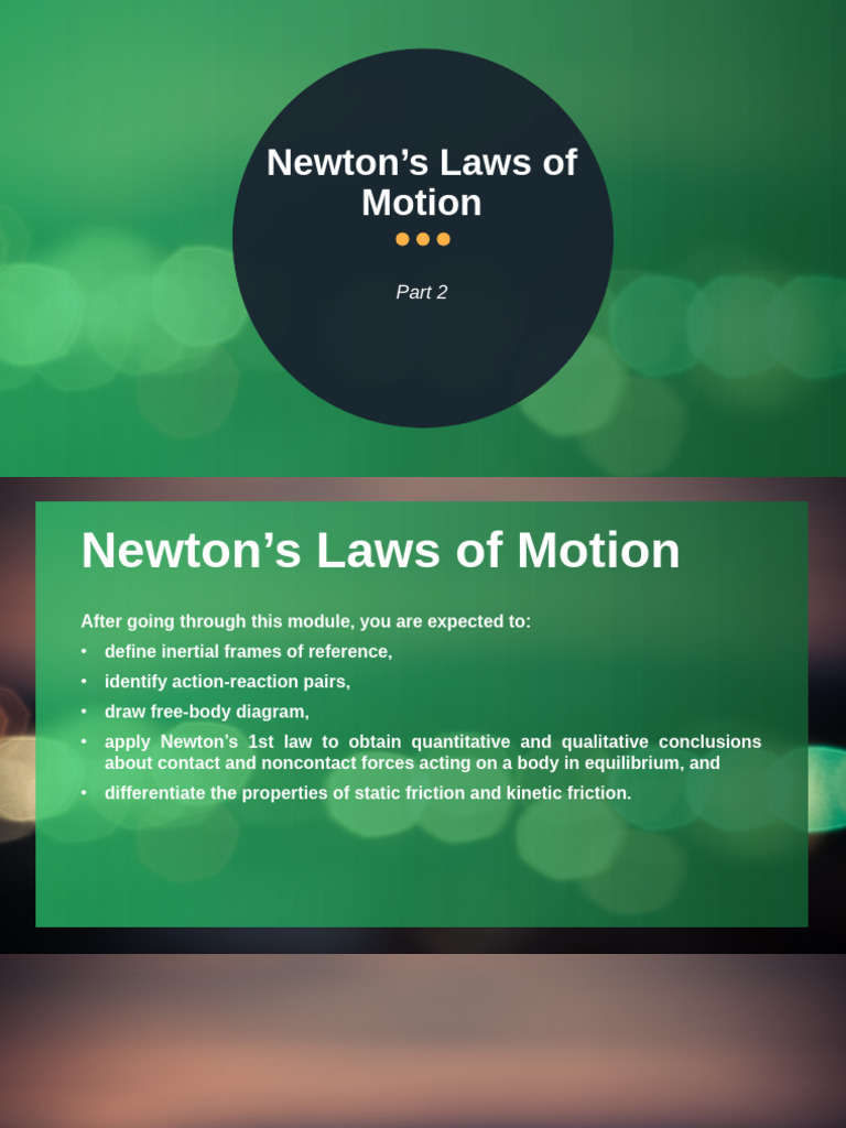 Newtons Laws of Motion 2 | PDF | Force | Newton's Laws Of Motion
