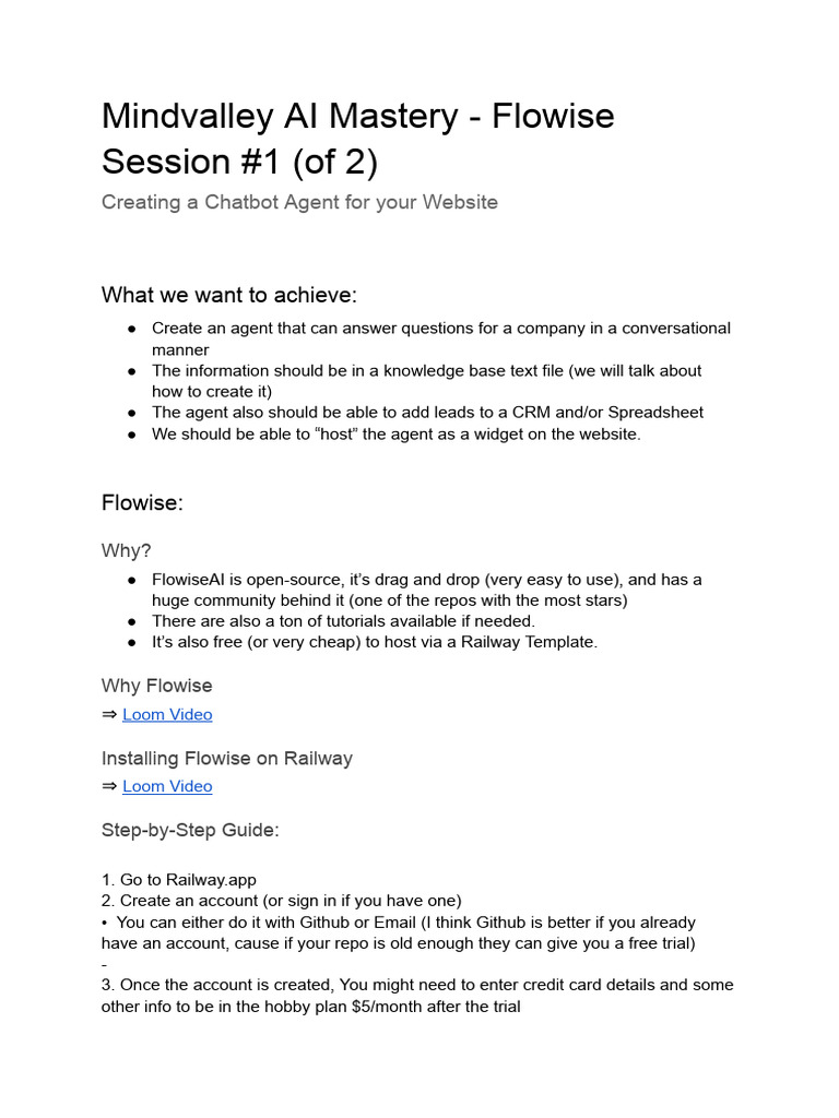 Mindvalley_AI_Mastery_-_Flowise_Sesion_1 | PDF | Computing | Cyberspace