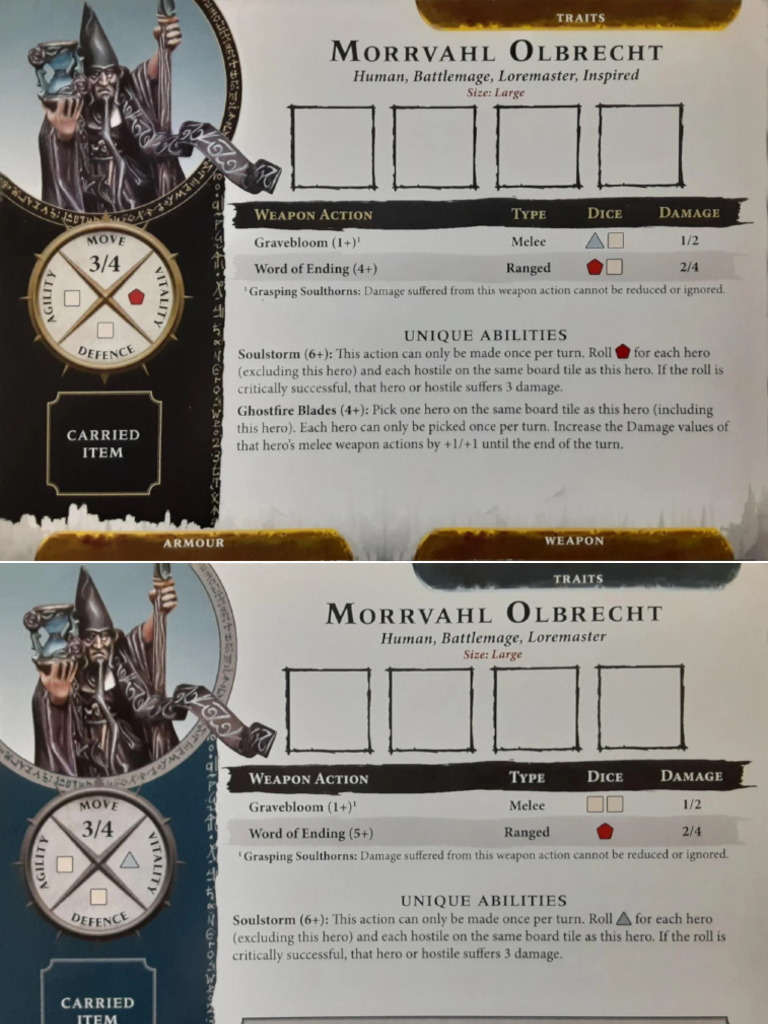 Morrvahl Olbrect Card | PDF
