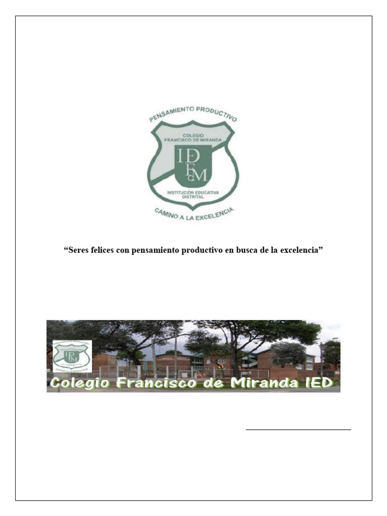 1 2024 Manual de Convivencia Fco de Miranda | PDF | Educación de la primera infancia | Abuso ...