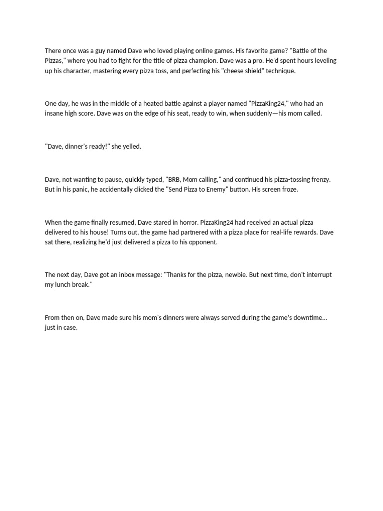 Short funny story | PDF