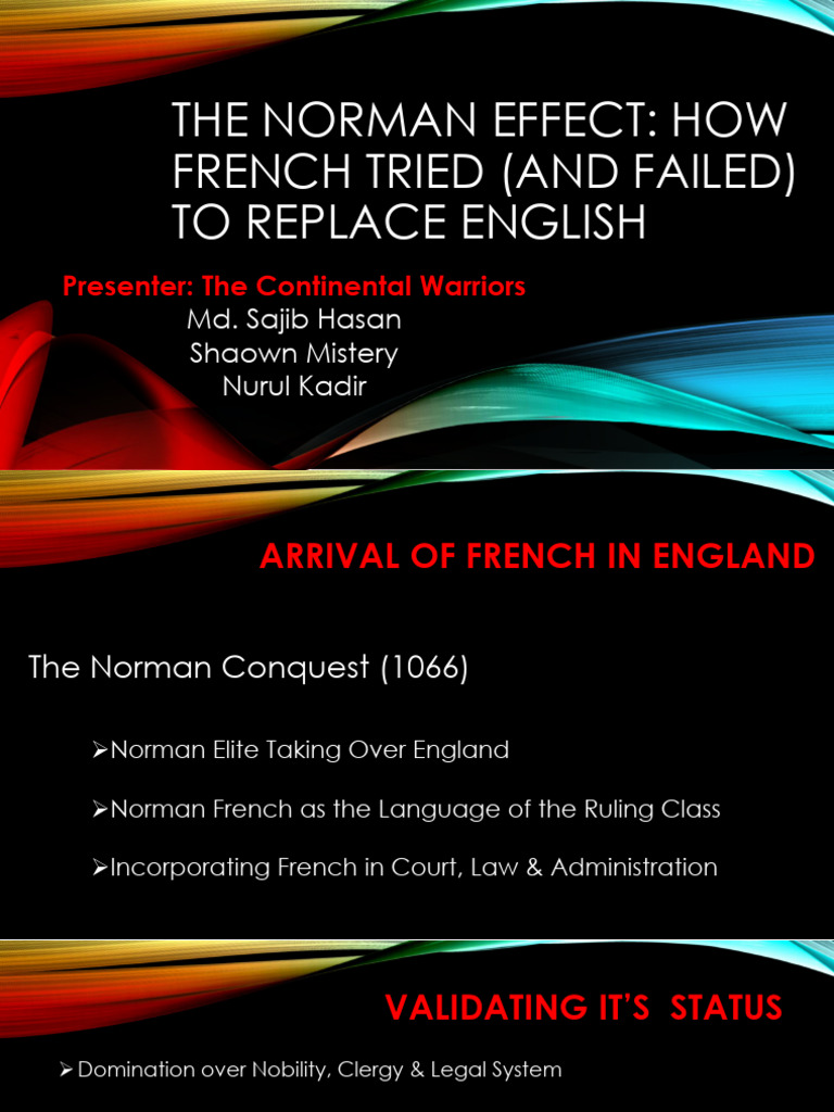 The Norman Effect: French vs. English | PDF