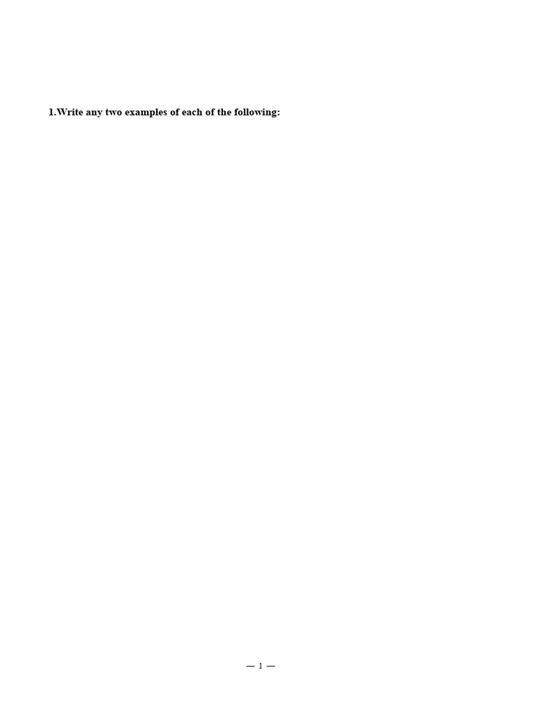 Computer Worksheet Class 6 | PDF