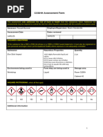 Propane COSHH Assessment | PDF | Combustion | Burn