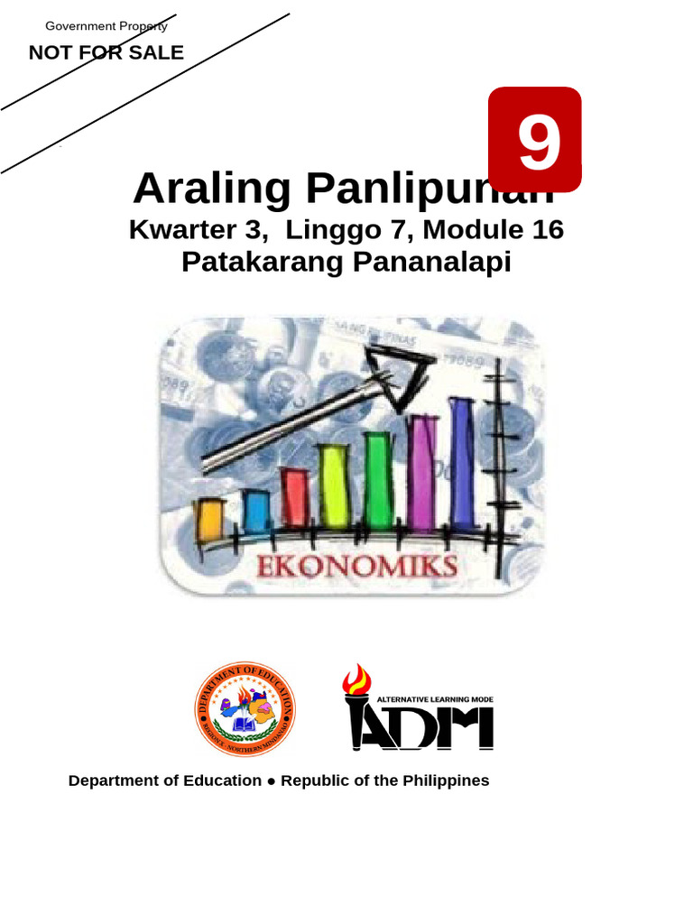 Ap9 q3 Mod16 PatakarangPananalapi v2 | PDF
