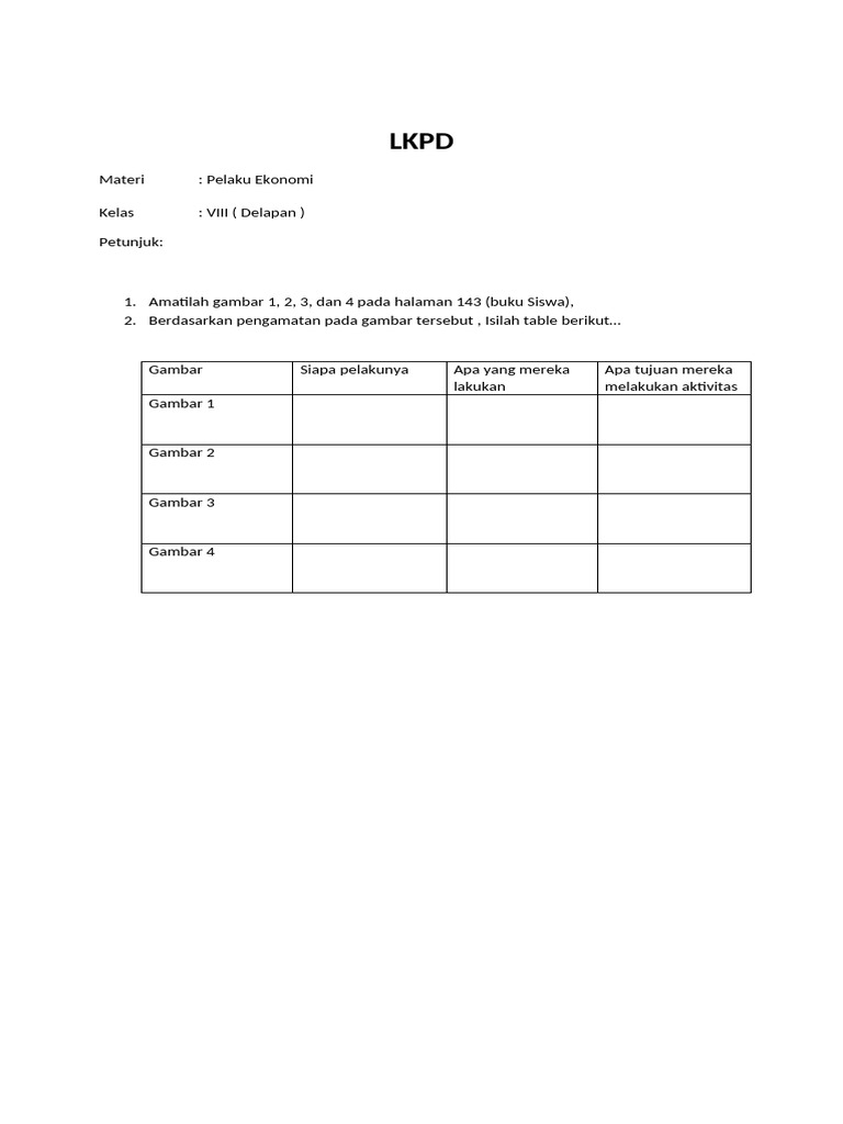 LKPD 8 | PDF