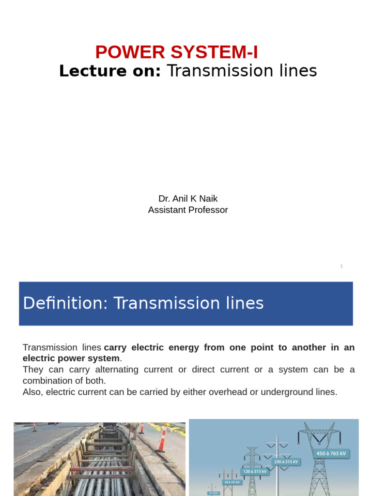Transmision Line | PDF | Electric Power Transmission | Alternating Current