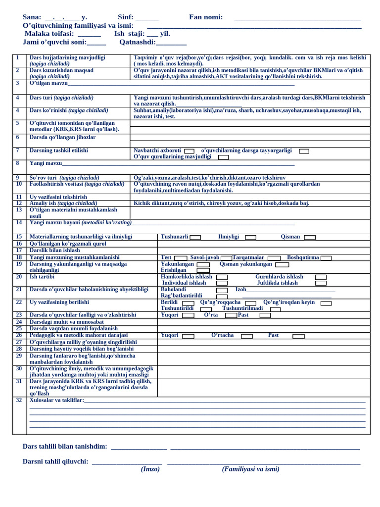 Dars Tahlili-Rna (KRK, Krs Asosida) | PDF